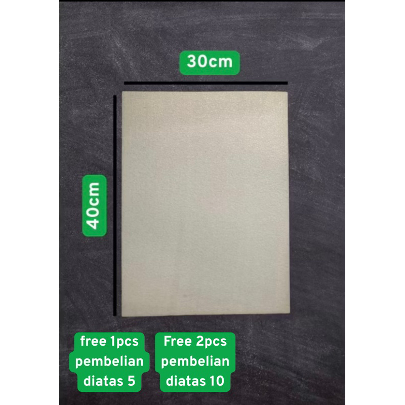 Jual 40x30x1cm New Papan Styrofoam Gabus Lembaran | Shopee Indonesia