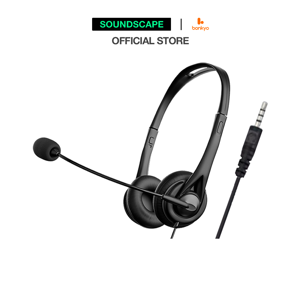 Jual Soundscape bonkyo COD Headphone stereo dengan mikrofon dan single ...