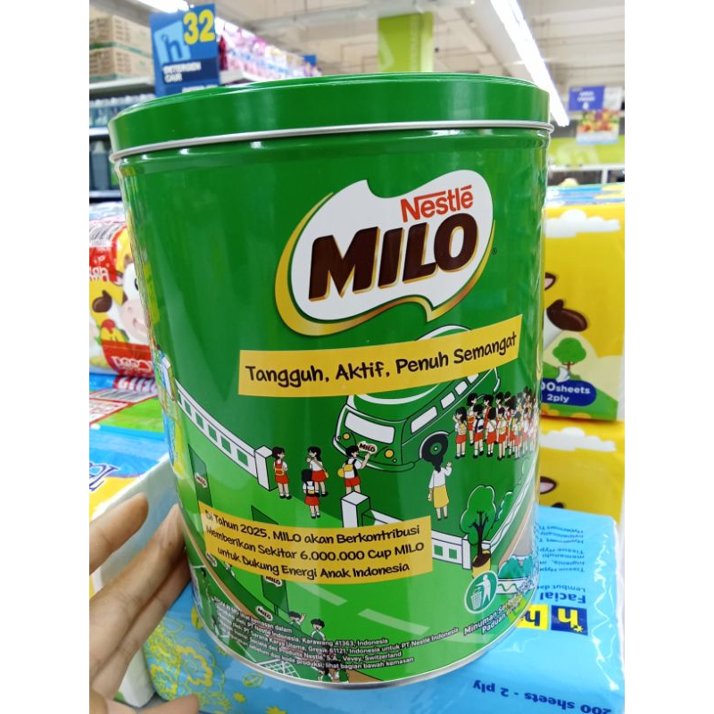 Jual MILO NESTLE MINUMAN SERBUK COKELAT PADUAN DENGAN MALT POUCH KALENG ...
