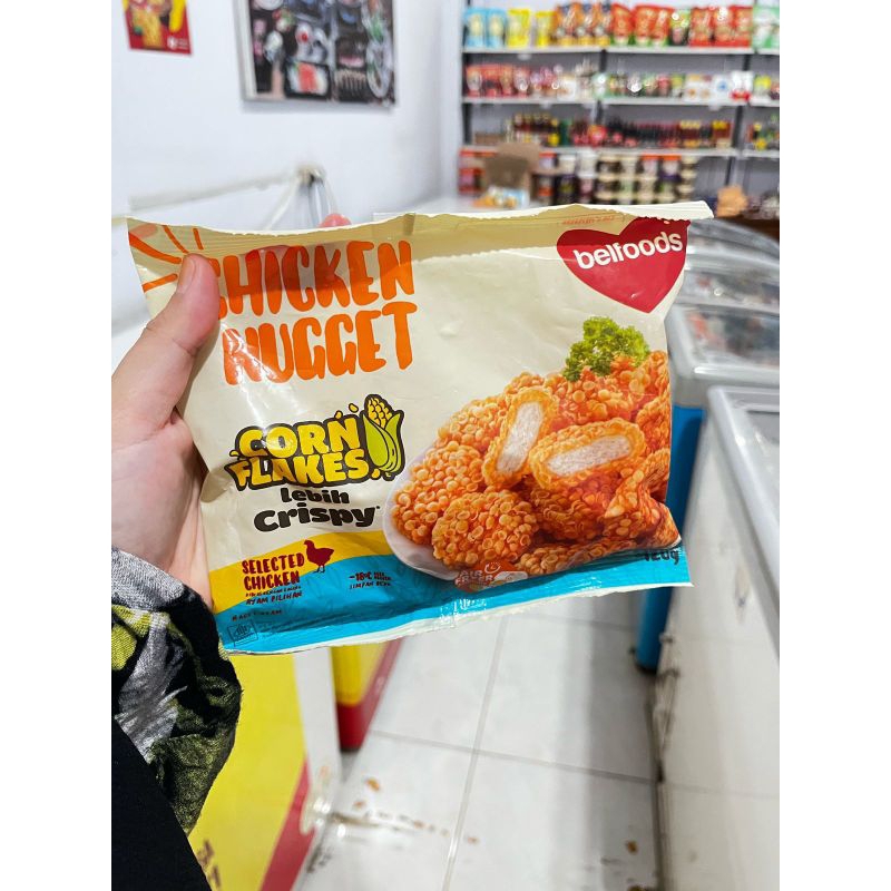 Jual BELFOODS NUGGET CORN FLAKES CRISPY 140GR | Shopee Indonesia