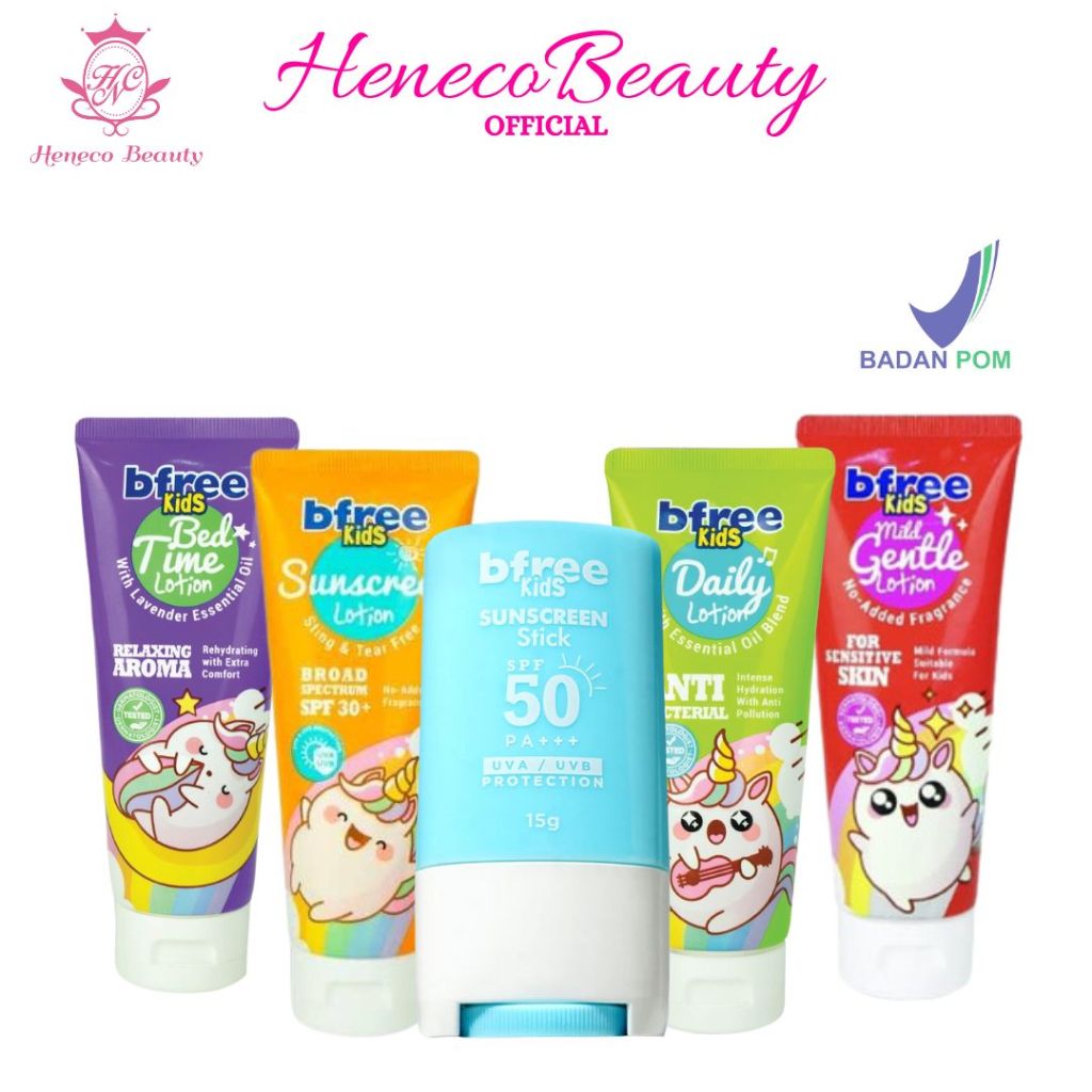 Jual BFREE Kids Lotion 100ml / Daily / Mild & Gentle / Sunscreen SPF30 ...