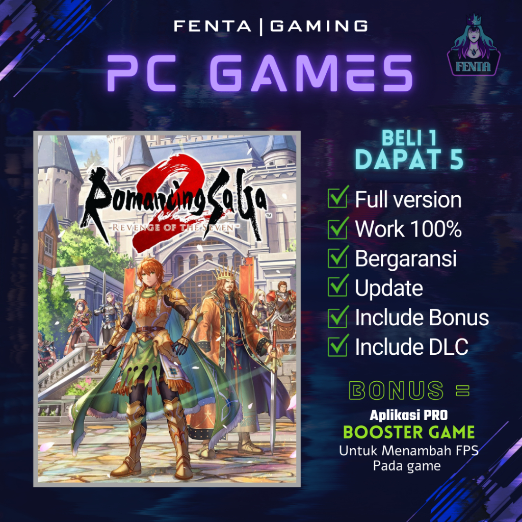 Jual ROMANCING SAGA 2 REVENGE OF THE SEVEN - GAME PC - GAME LAPTOP ...