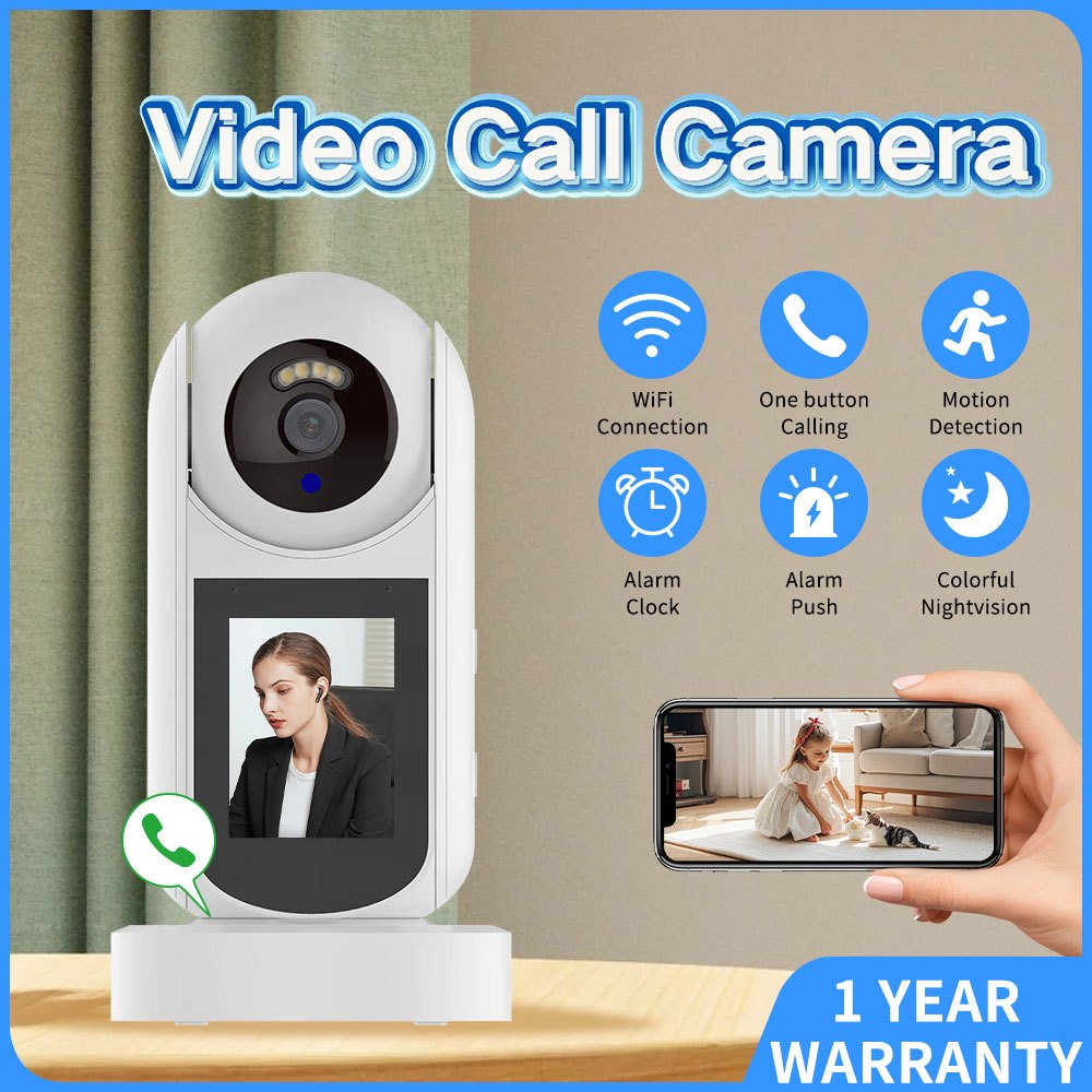 Jual WiFi Video call CCTV Camera Indoor Wireless 3MP Im Cam app Two Way ...