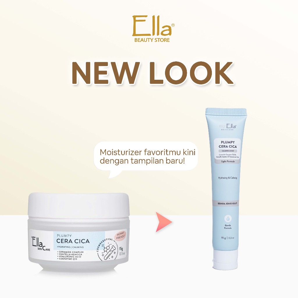 Jual NEW LOOK [Moisturizer] Ella Skincare Plumpy Cera Cica with ...