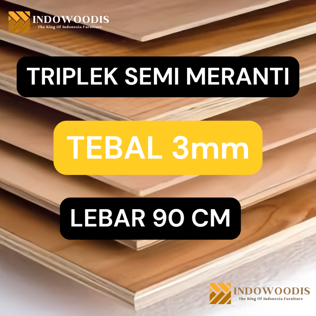 Jual TRIPLEK SEMI MERANTI TEBAL 3MM LEBAR 90 CM | Shopee Indonesia