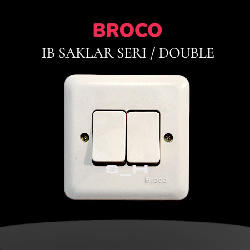 Jual Saklar Broco Seri / IB Saklar Double Broco 6622U Cream | Shopee ...