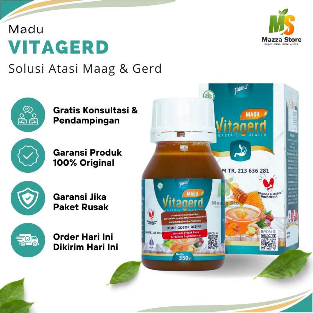 Jual Madu VITAGERD - Herbal Asli Obat Asam Lambung GERD Maag Kronis Dan ...