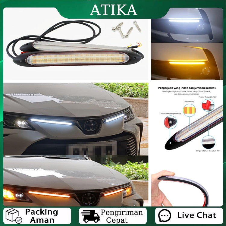Jual 2 Pcs Lampu Led Berjalan Lampu Drl Mobil Daytime Running Light ...