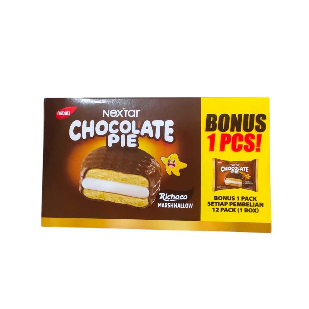 Jual Nextar Chocolate Pie 24gr - Pak Isi 12 Pcs | Shopee Indonesia