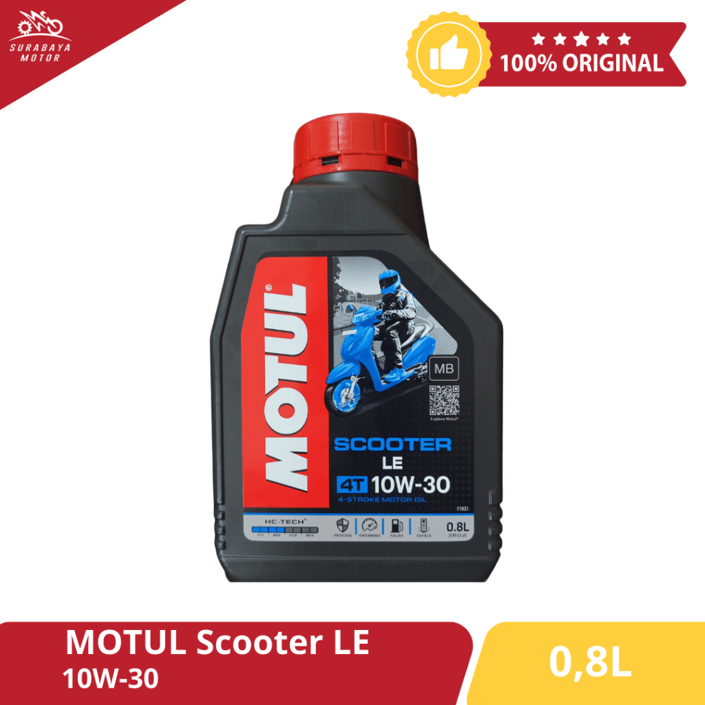 Jual Oli MOTUL SCOOTER LE 0,8L BIRU Matic 0,8 Liter Vario Beat Mio 10W ...
