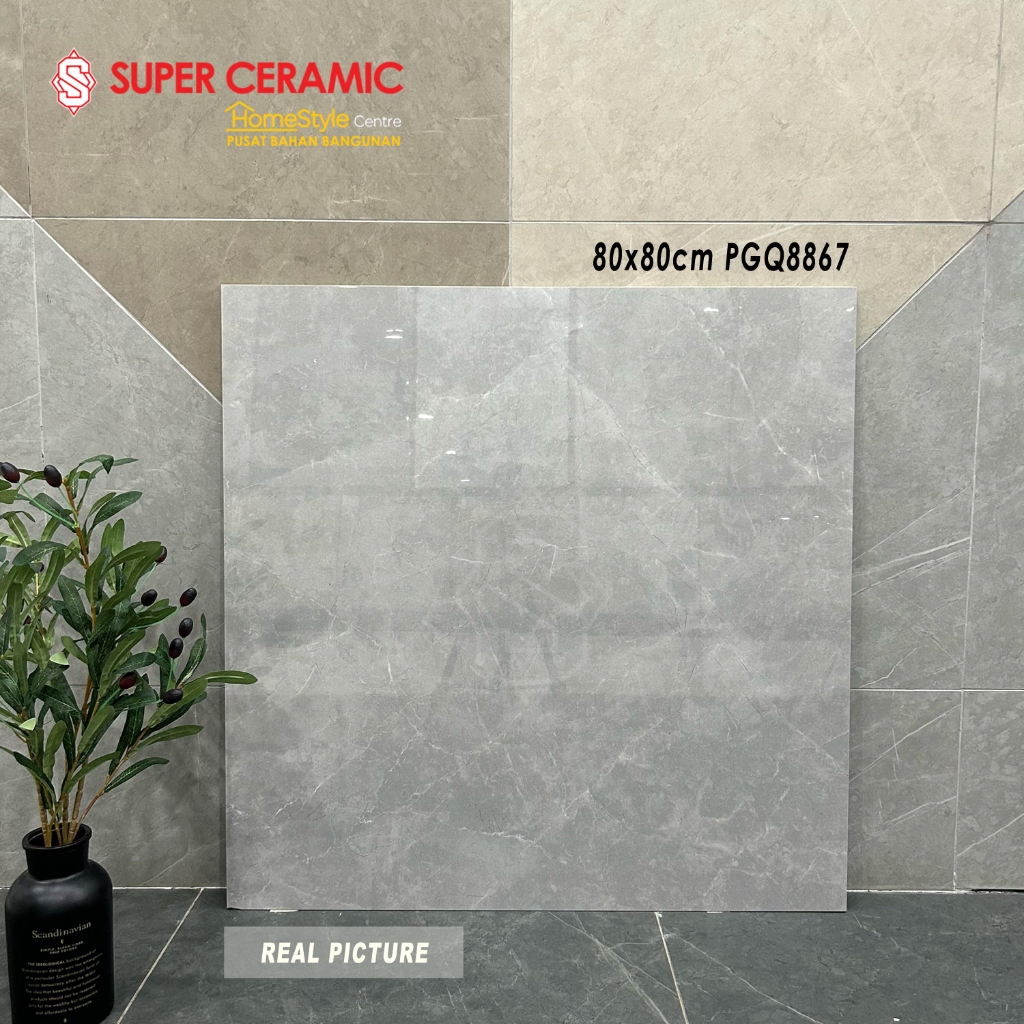 Jual 80x80 Porcelain Tile Granit Lantai Dinding - PGQ8867 | Shopee ...