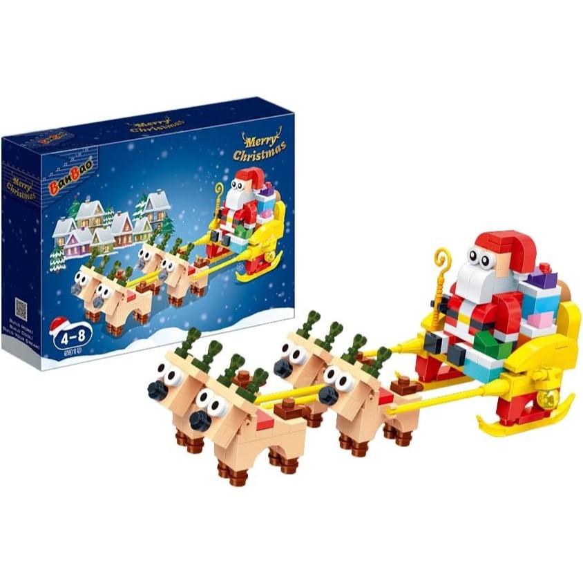 Jual BanBao Kreatif Blok Gedong Toys pikeun Kids Mainan Anak Tema Natal ...