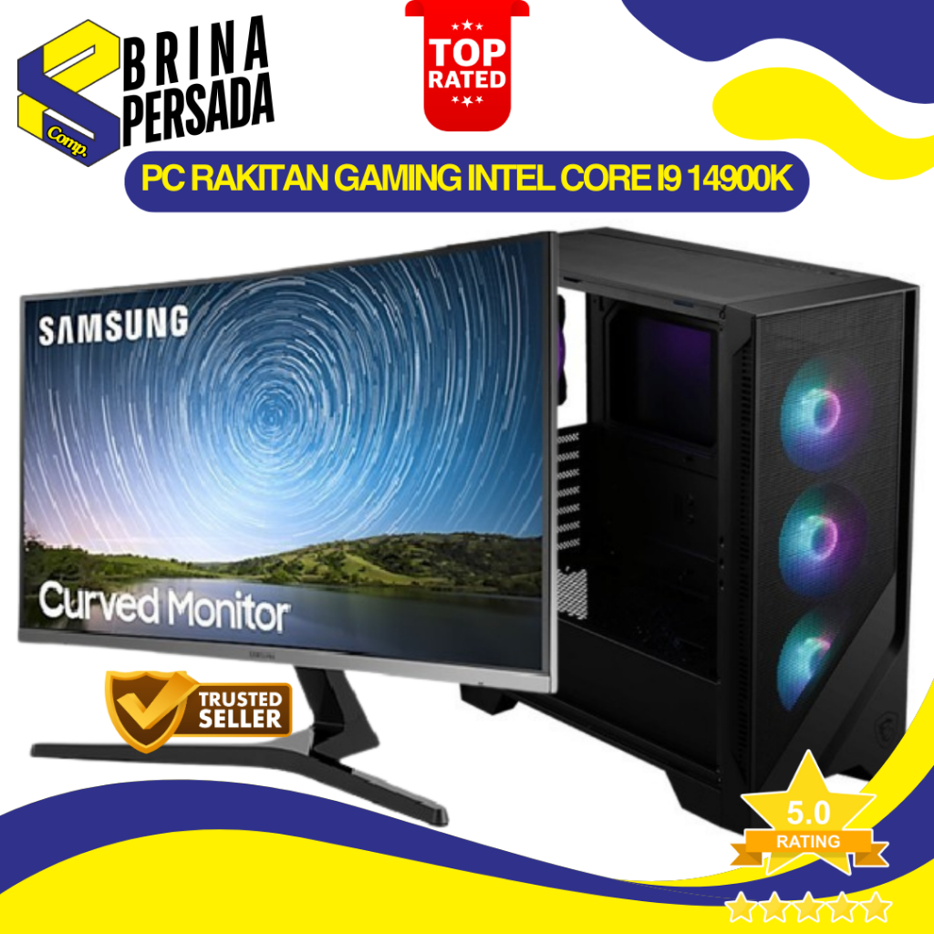 Jual PC Rakitan Gaming Intel Core i9 14900K | RTX 4060 Ti 16GB | DDR5 64GB | NVME 1TB | Monitor ...