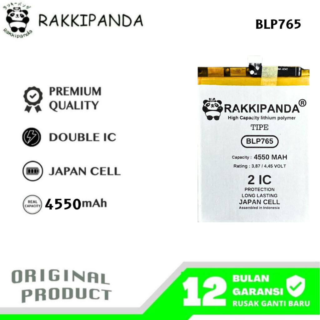 Jual RakkiPanda - BLP765 Reno 3 / F15 / A91 Batre Batrai Baterai ...