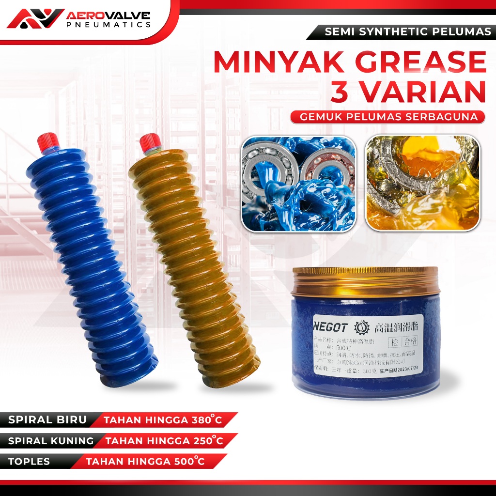 Jual Grease - Stempet - Gemuk Semi Synthetic Pelumas Havy Duty 300 Gram ...