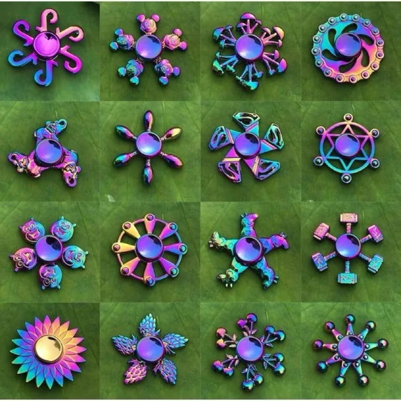 Jual [FREE KOTAK] Mainan Fidget Spinner Stainless Naruto / Mainan ...