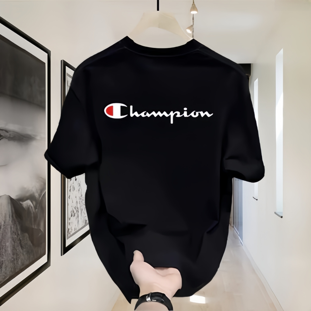 Jual (COD)T Shirt Pria baju kaos pria kaos distro 100% katun Champion ...