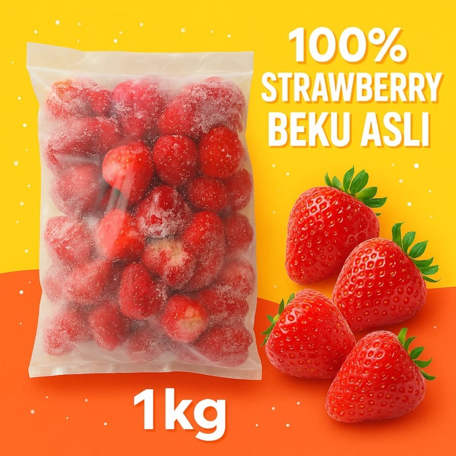 Jual STRAWBERRY FROZEN 1KG / STRAWBERRY BEKU 1KG GOOD QUALITY | Shopee ...