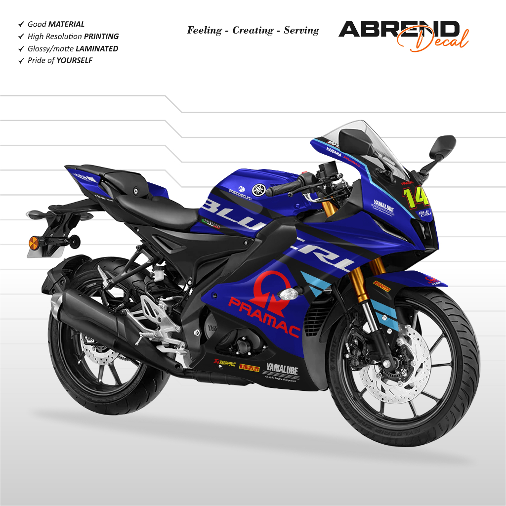 Jual Decal Fullbody R15 V4 Livery Pramac Moto2 2025 / Stiker Motor ...