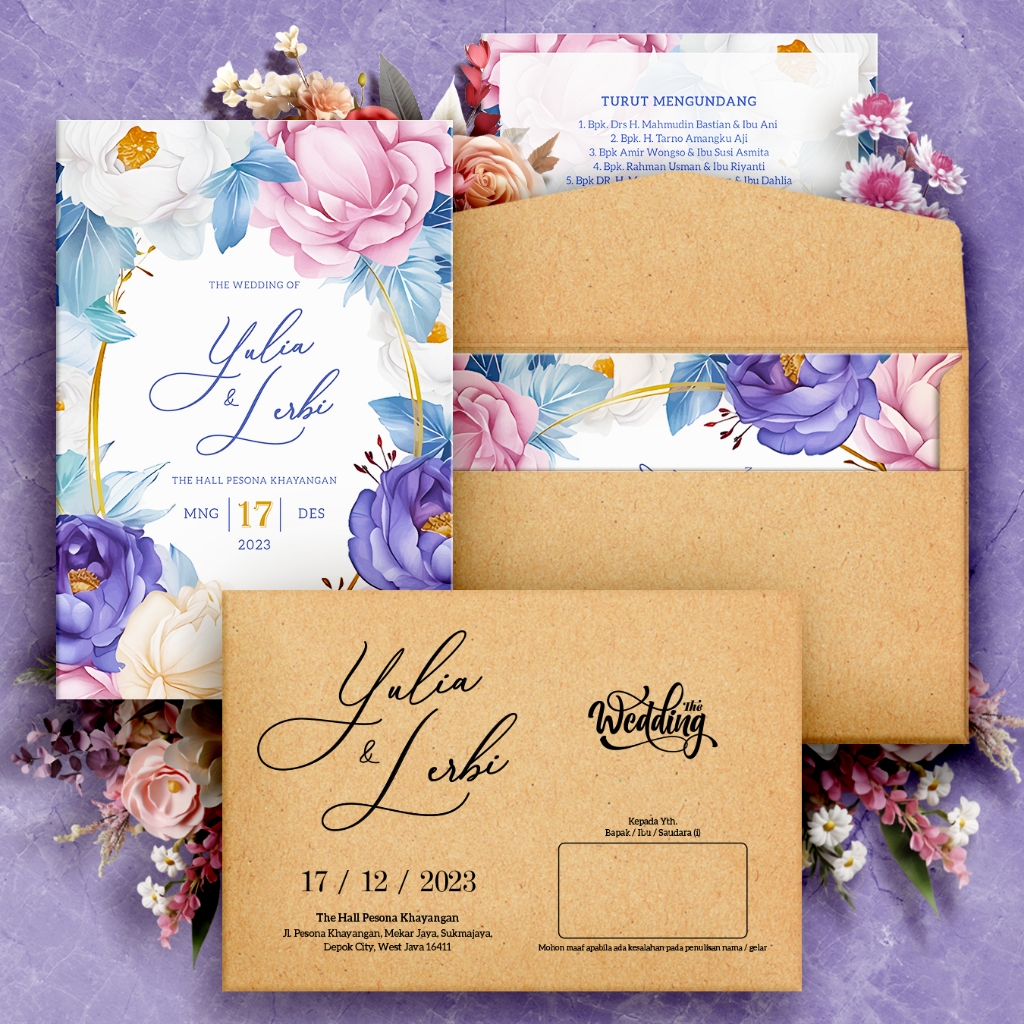 Jual Undangan + Amplop. Undangan Pernikahan Laminating / Laminasi ...