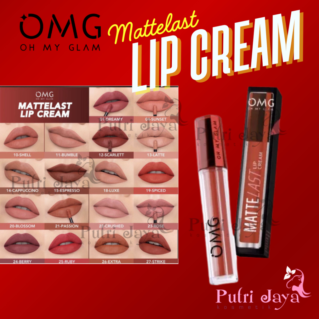 Jual OMG Oh My Glam Mattelast Lip Cream & Lip Gloss Vinyl | Shopee ...