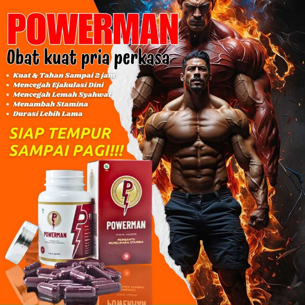Jual OBAT KUAT POWERMAN HERBAL STAMINA PRIA TERLARIS TAHAN LAMA paling ampuh 100% original BPOM ...