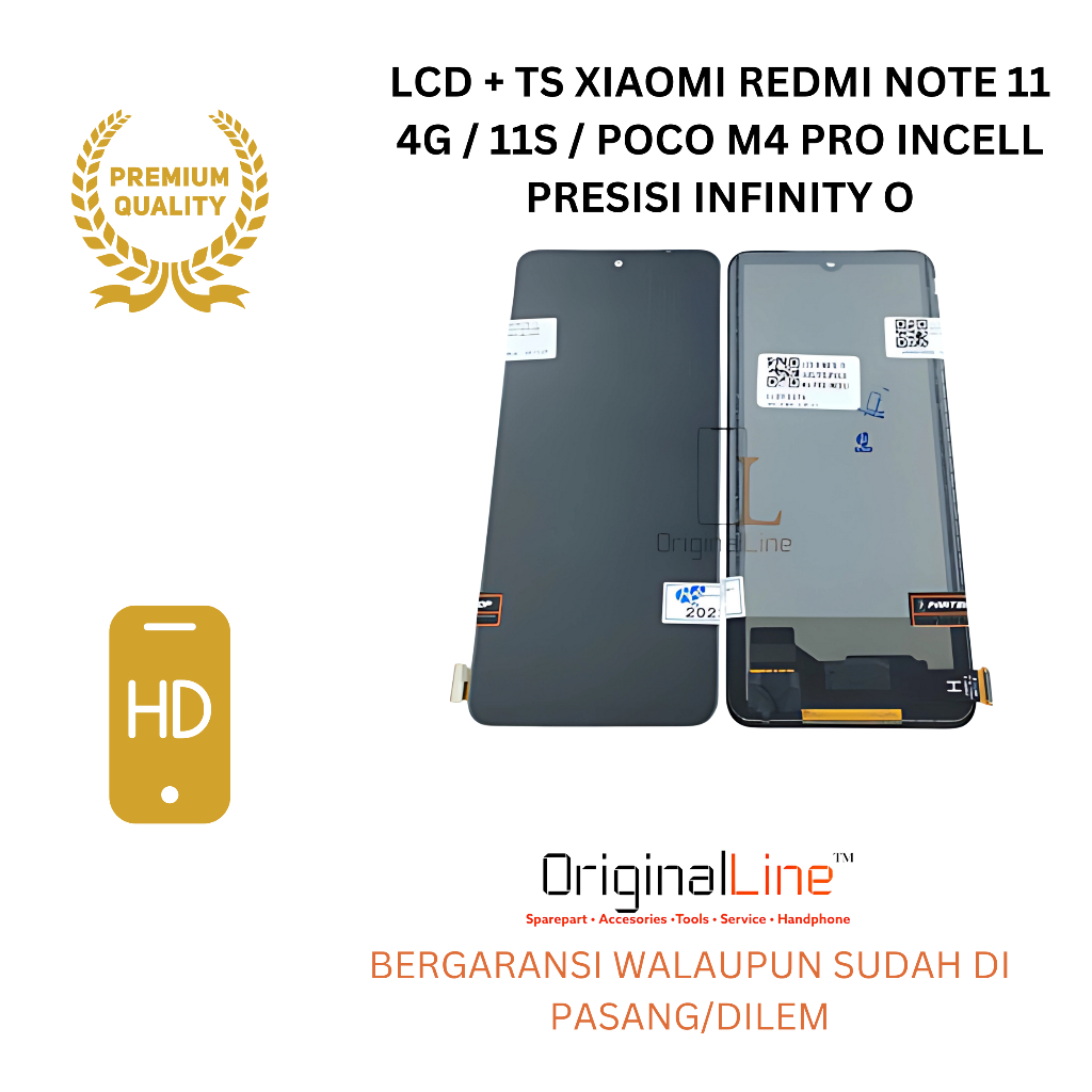 Jual LCD + TS XIAOMI REDMI NOTE 11 4G / 11S / POCO M4 PRO INCELL ...