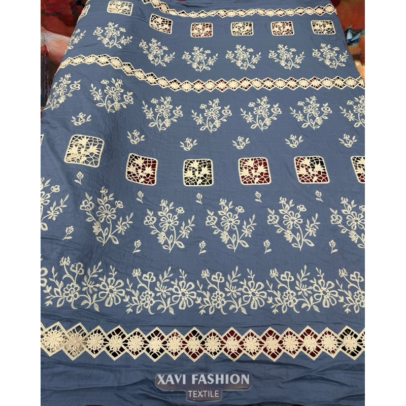 Jual Kain KATUN SILK ORIGINAL NEW EMBROIDERY || Harga Per Setengah ...