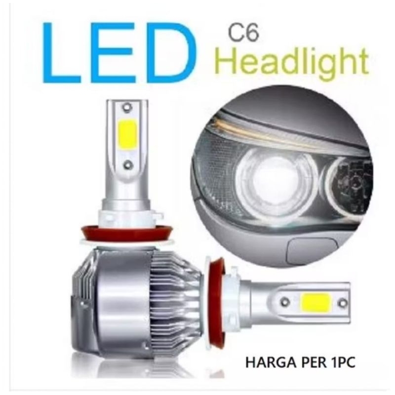 Jual Lampu LED C6 Soket H4 Sepasang untuk Avanza Xenia Innova Kijang ...