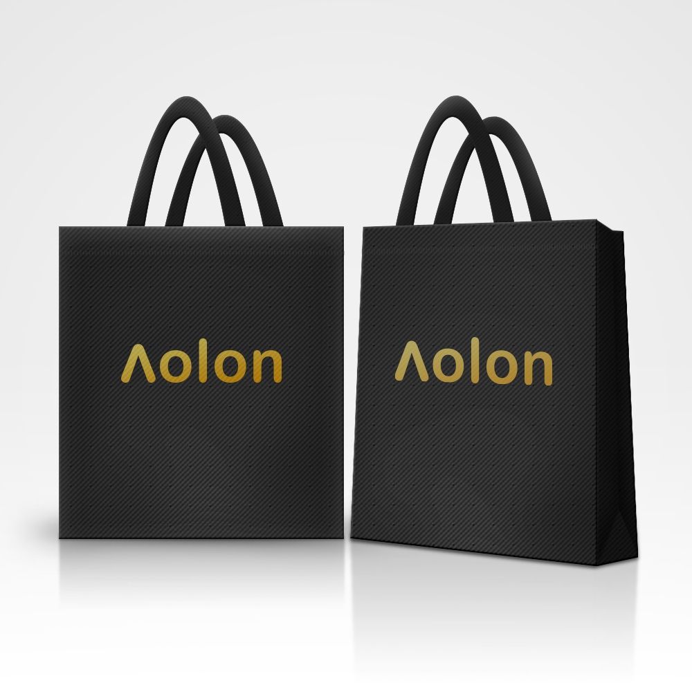 Jual Aolon Black Smartwatch Bag Totebag Tas hadiah hitam dan emas ...