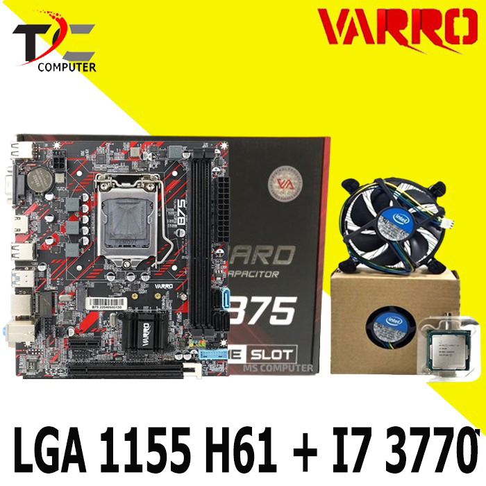 Jual Mobo Motherboard H61/B75 Varro Plus Processor I7 3770 Fan LGA 1155 ...