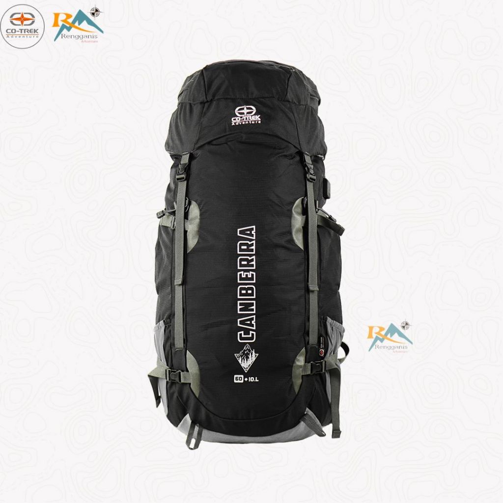 Jual Tas Gunung Carrier Canberra 60 + 10 Liter Cotrek Adventure Tas ...