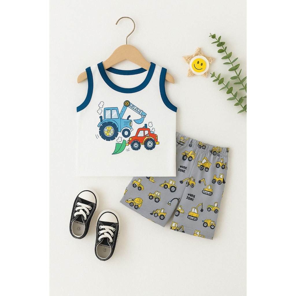 Jual ALFREDKIDS SET ANAK SINGLET EXCAVATOR | Shopee Indonesia
