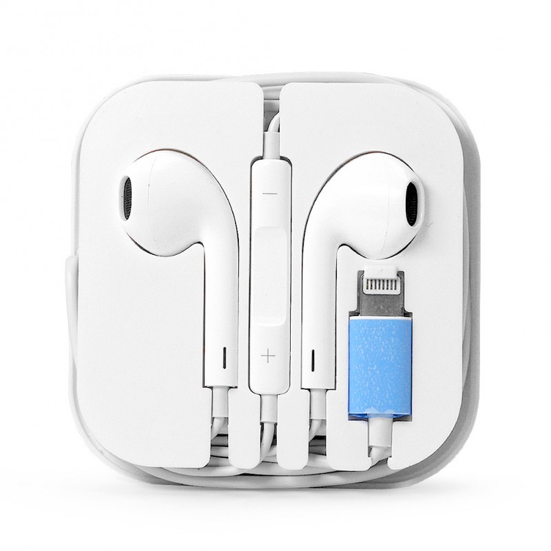 Jual Headset/Earphone iP 7 EarPods Lightning Connector packing | Shopee ...