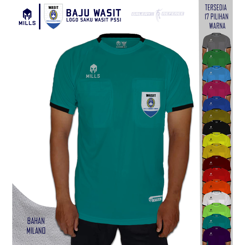 Jual BAJU WASIT Model MILLS Logo Saku WASIT PSSI ( 17 WARNA ) | Shopee ...
