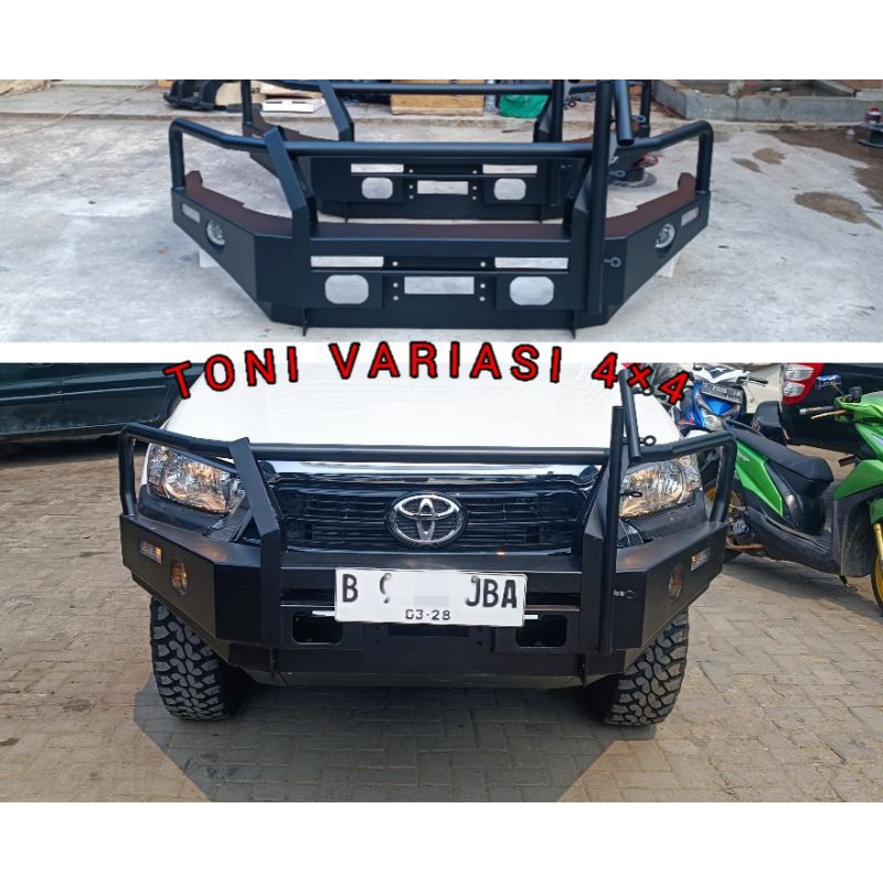 Jual Bemper Bumper Depan Spek Tambang/Mining Double Cabin Hilux Rocco ...