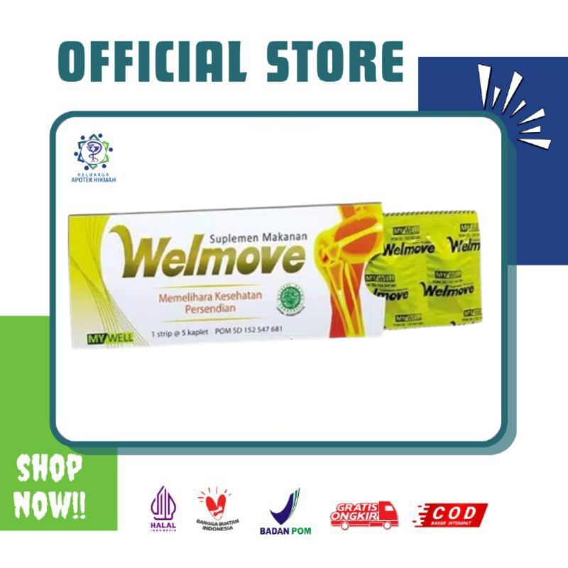 Jual Welmove tablet suplemen multivitamin mineral kesehatan tulang ...