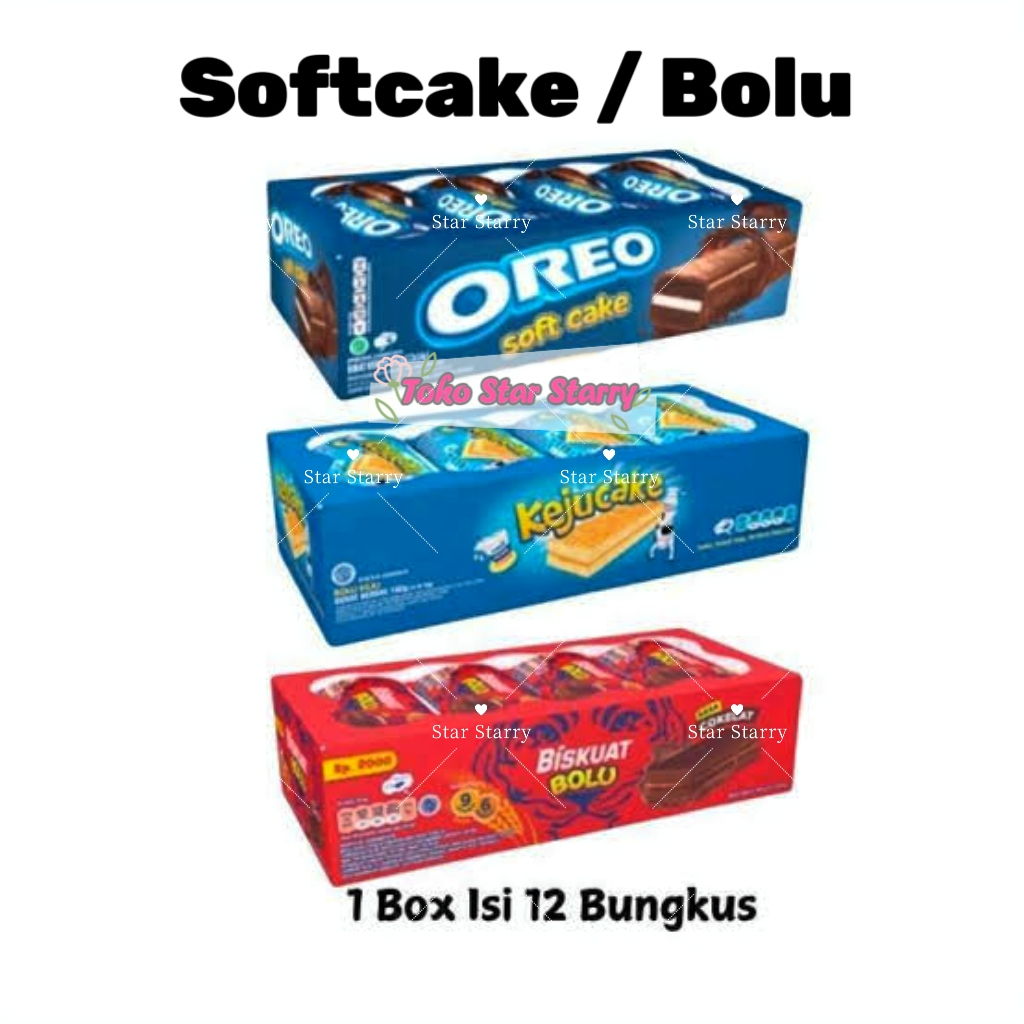 Jual [Per Pack] Oreo Bolu Softcake Box 12x16g Untuk Camilan bersama ...
