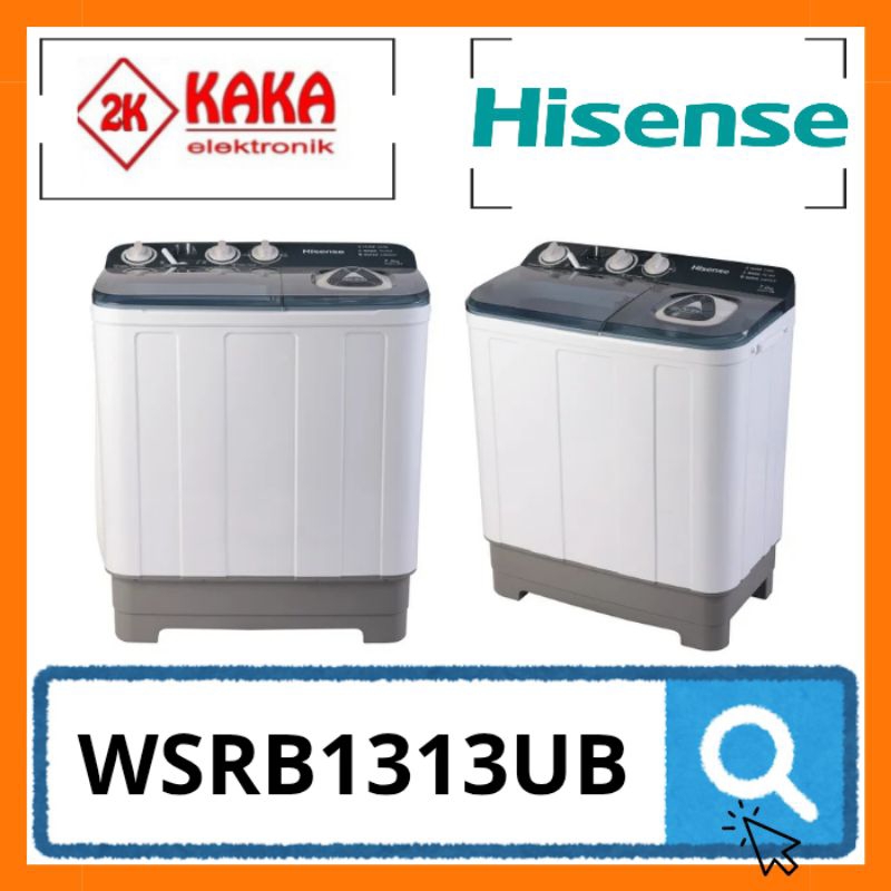Jual HISENSE WSRB1313UB MESIN CUCI 2 TABUNG 13 KG HIJAB MODE HISENSE ...