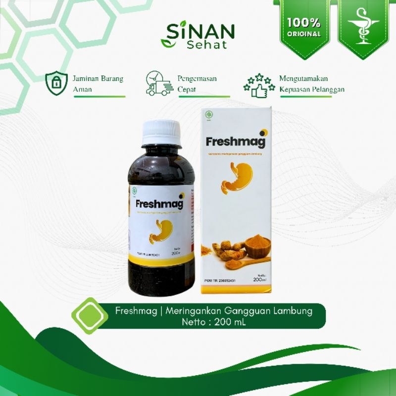 Jual Apotek Sinan Sehat | Freshmag Madu Original 200ml Atasi Masalah Sakit Maag dan Nyeri Asam ...