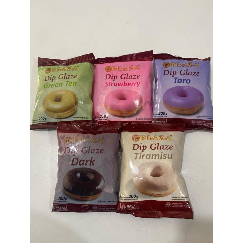 Jual Plaza Dip Glaze Kemasan Sachet 200gr (Coklat,Tiramisu,Strawberry ...