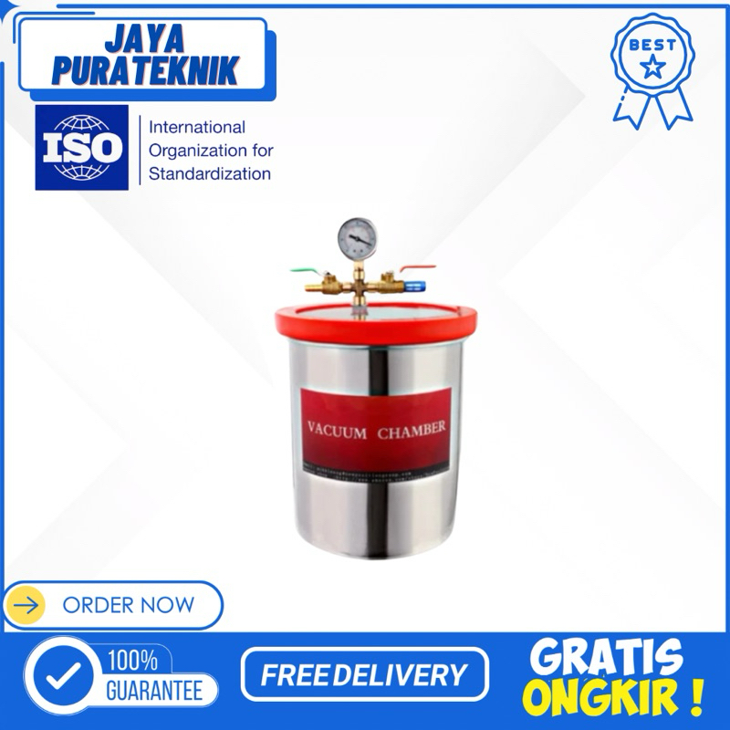 Jual Vacuum Chamber Barrel tanpa Mesin Vacuum Pump - 3 galon | Shopee ...