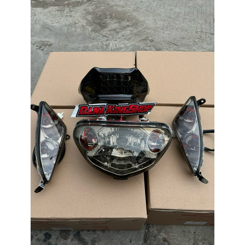Jual PAKET LAMPU DEPAN MIO SPORTY FULLSET SEIN MODEL MX LAMPU BELAKANG ...