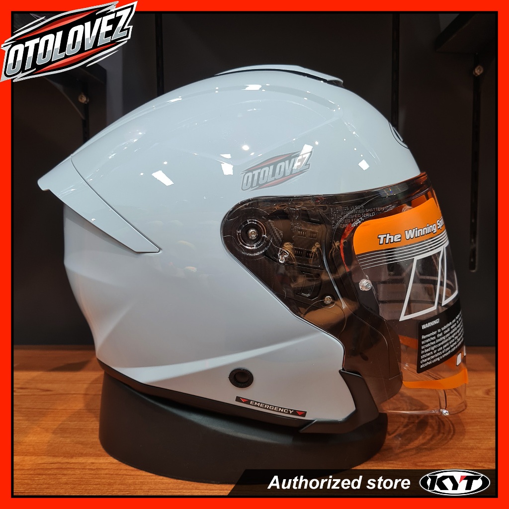 Jual HELM INK TERRA 2 SOLID STEEL BLUE (INCLUDE SPOILER) | Shopee Indonesia