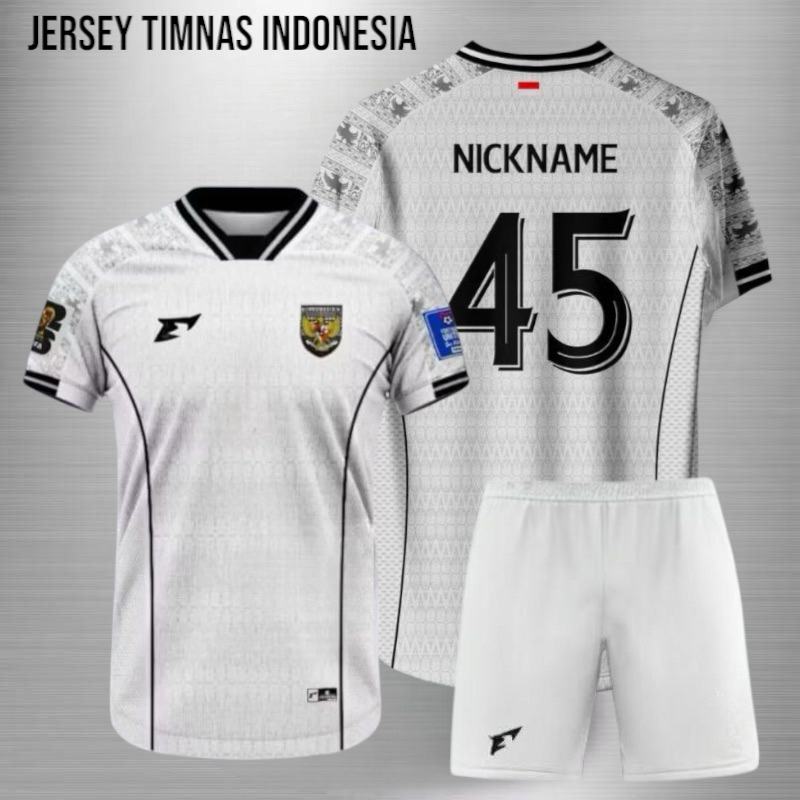 Jual Jersey Timnas Indonesia 2025 Away Terbaru Bisa Pasang Nama Nomor Punggung Baju Sepak Bola ...
