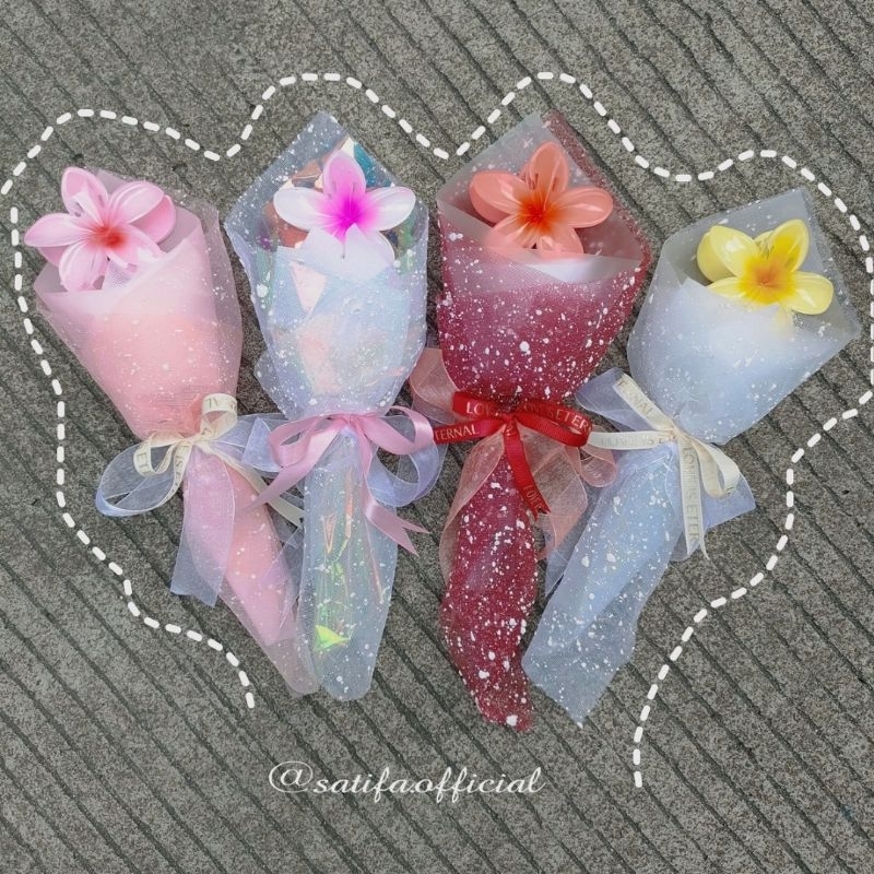 Jual Hairclip Bouquet Jepitan Bunga Kamboja / Bucket Jepitan Jeday ...