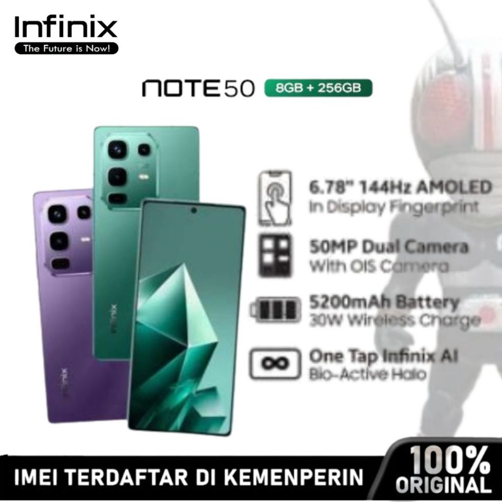 Jual INFINIX NOTE 50 8+256GB NFC ORIGINAL GARANSI RESMI | Shopee Indonesia