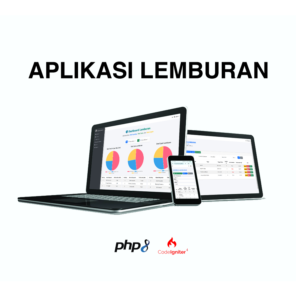 Jual Aplikasi Lemburan Berbasis Web Software Overtime PHP 8.2 | Shopee ...