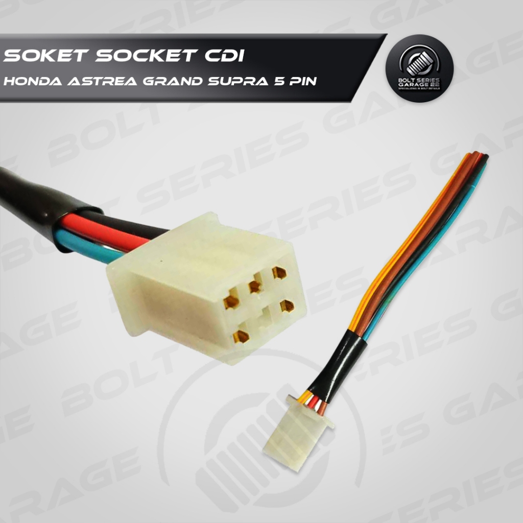 Jual Soket Socket CDI Honda Astrea Grand Supra 5 Pin Soket 5 Pin Kabel ...