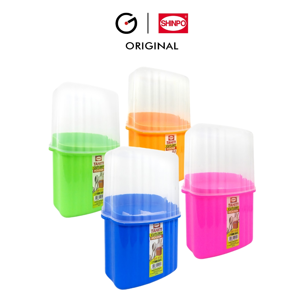 Jual Shinpo Tempat Sendok Plastik Dengan Tutup 5 Sekat Tahiti Cutlery ...
